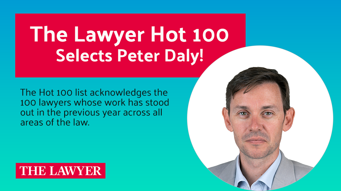 Press Release : Peter Daly selected for The Lawyer Top 100. - Doyle Clayton